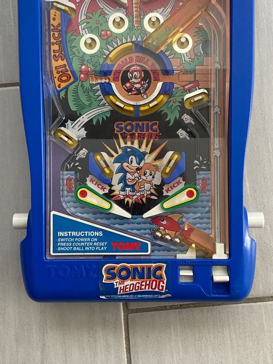 Tomy Sonic The Hedgehog 1992 Electronic Pinball Machine Sega (Gebraucht ...