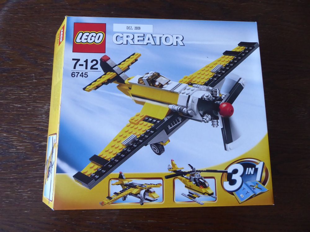 Lego Creator 6745 Flugzeug gelb, 3 in 1 (3 Modell-Varianten) | Kaufen ...