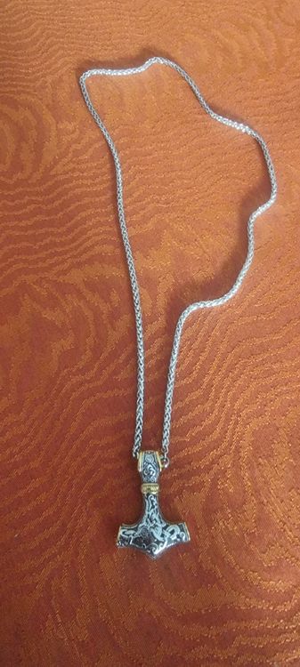 Thor Hammer Halskette Edelstahl Wikinger Kette Anhäng (Neu und originalverpackt) in Thun für CHF ...