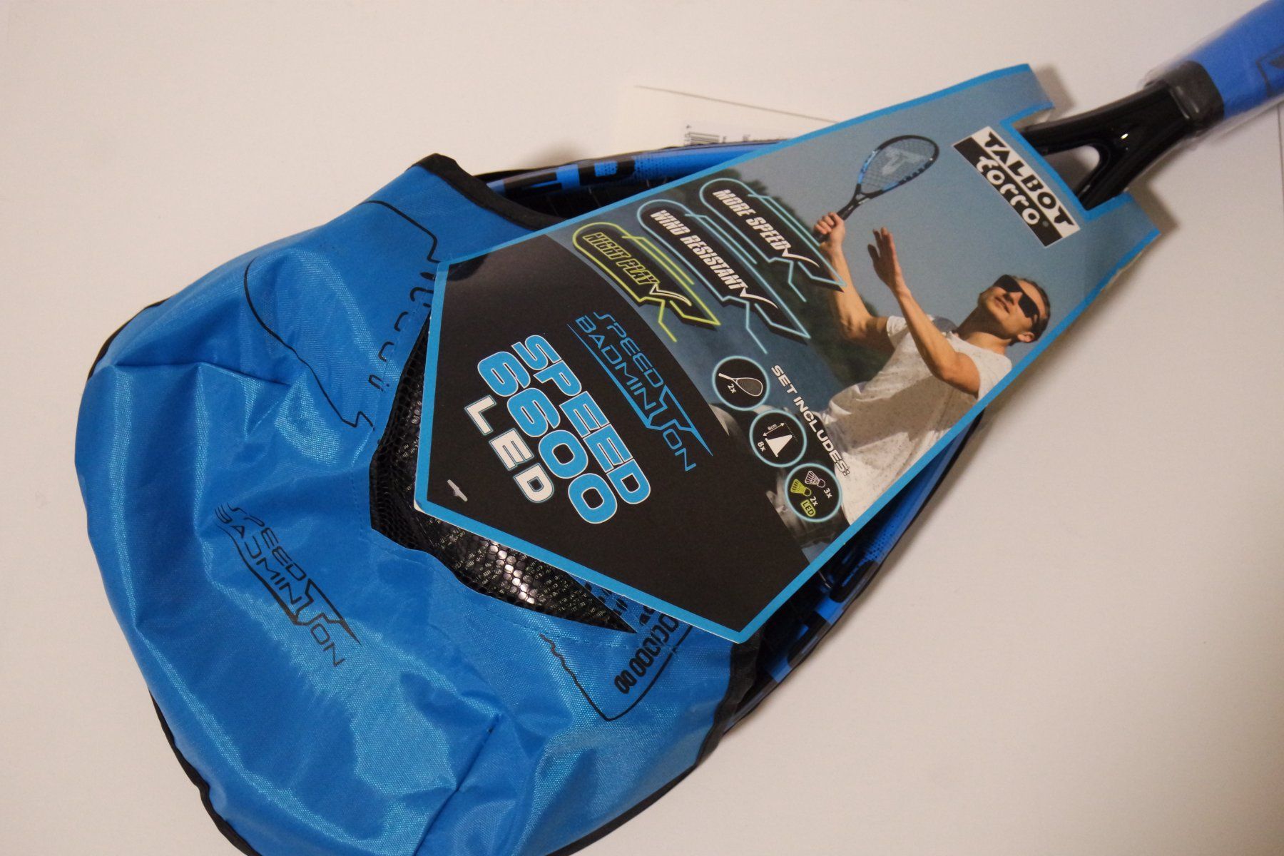 2 Talbot Torro 6600 LED Speedbadminton-Schläger (Neuf avec emballage d ...