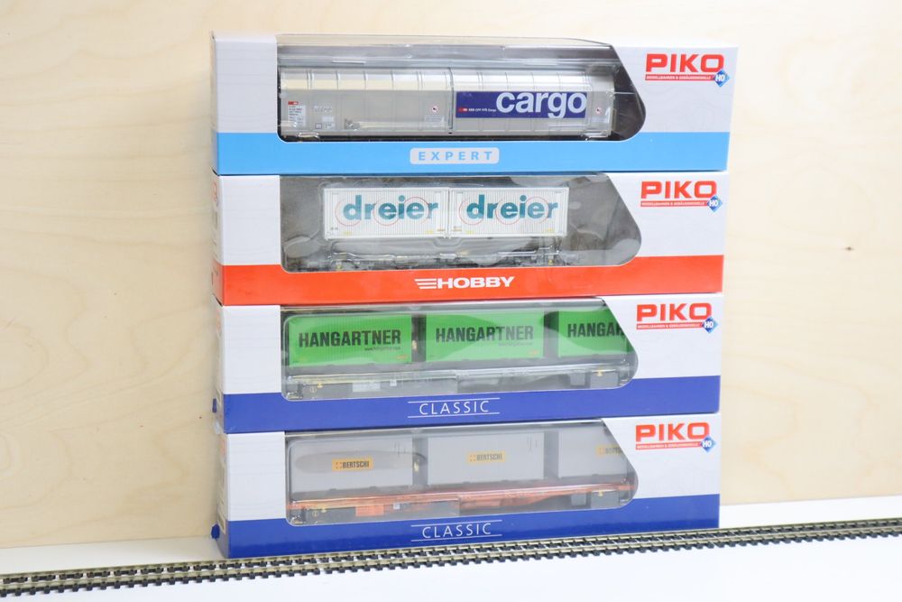 PIKO 4 x SBB Containerwagen 95990 & weitere - NP: 240.- (Gebraucht) in ...