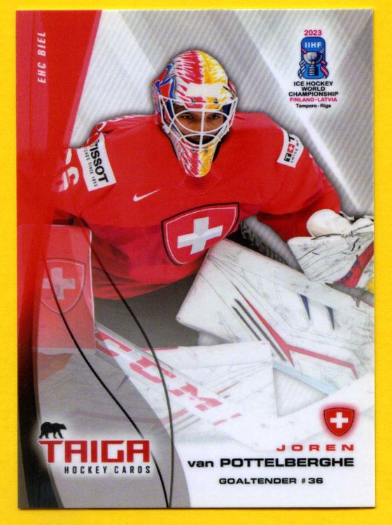 Joren van Pottelberghe #36 Player Card IIHF WM 2023 | Kaufen auf Ricardo