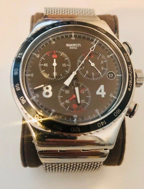 Montre SWATCH 43MM CHRONOGRAPHE ACIER | Kaufen auf Ricardo