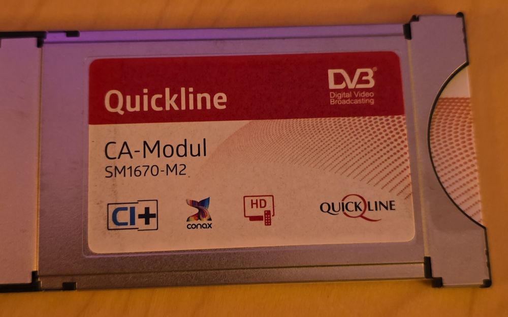 Quickline CA-Modul SM1670-M2 für CI+ Receiver (Gebraucht) in Zwillikon für CHF 10 – mit ...