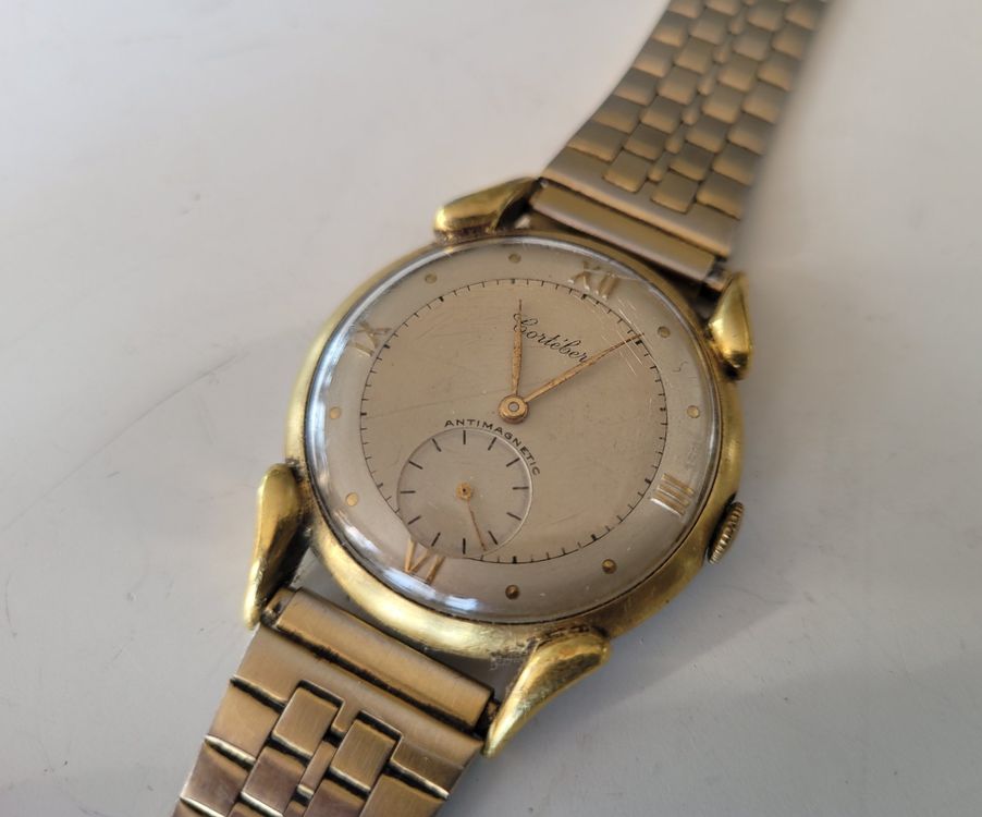 Cortébert Antimagnetic 8411 Fond Acier 50er Watch Armbanduhr | Kaufen ...