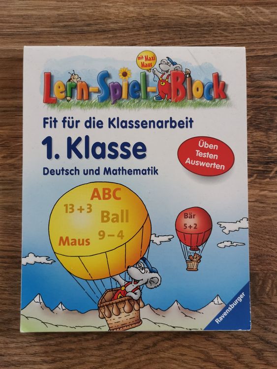 Lern-Spiel-Block(1.Klasse, Deutsch und Mathematik) (Gebraucht) in ...