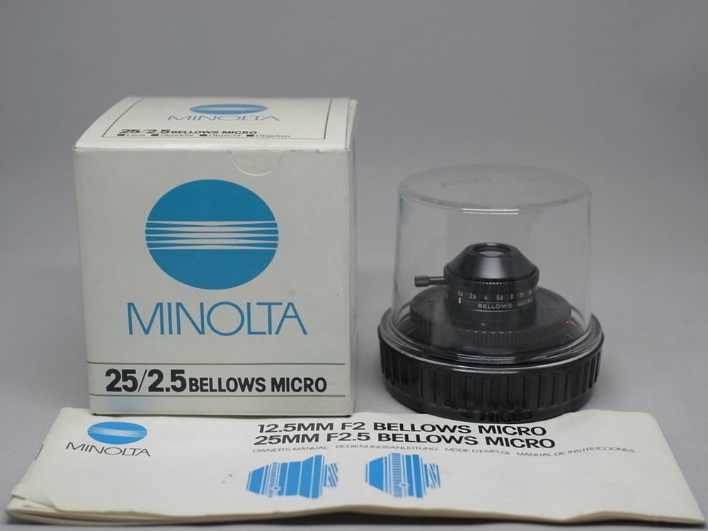 Minolta MD MC 25/2.5 Makro Micro XK XD X-700 Sony Balgen (Gebraucht) in ...