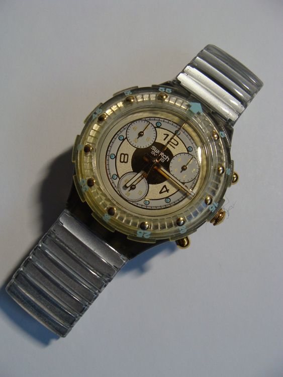 Swatch Aquachrono, Mid Size (GOLDEN RIVET) | Kaufen auf Ricardo