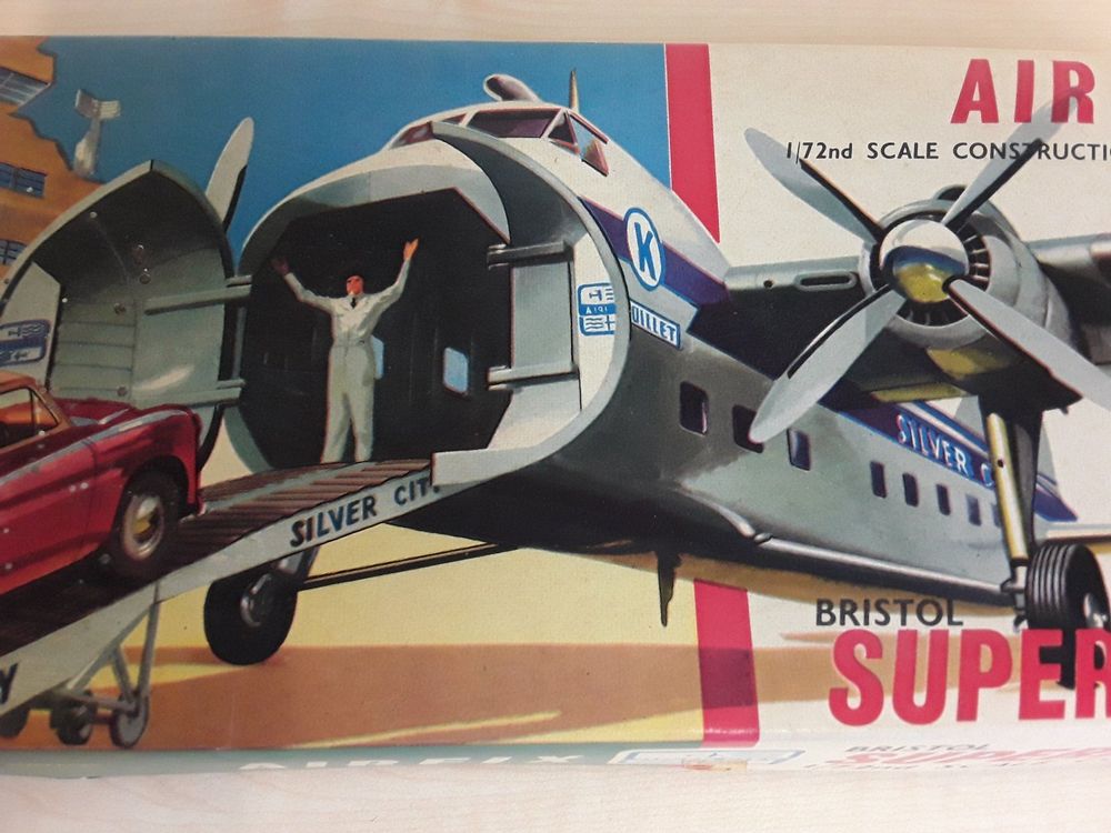 Modellflugzeug __ Bristol SUPERFREIGHTER __ Airfix _ 1:72 (Gebraucht ...