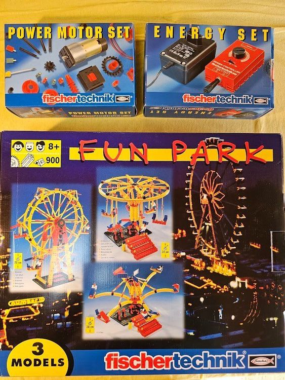 Fischertechnik Fun Park Baukasten + Motor Set + Energy Set (Neu und ...