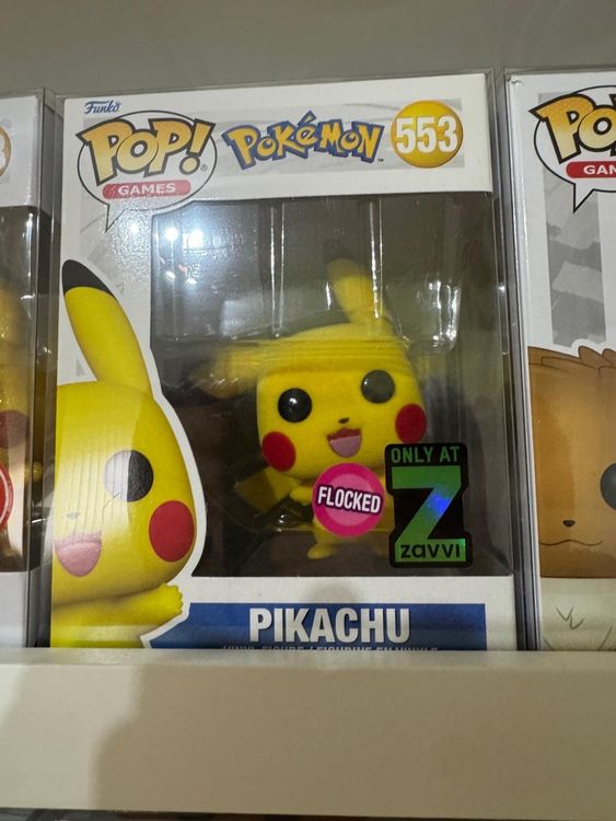 Funko Pop Pikachu 553 Flocked Esclusivo ZAVVI (Nuovo e nell'imballaggio ...