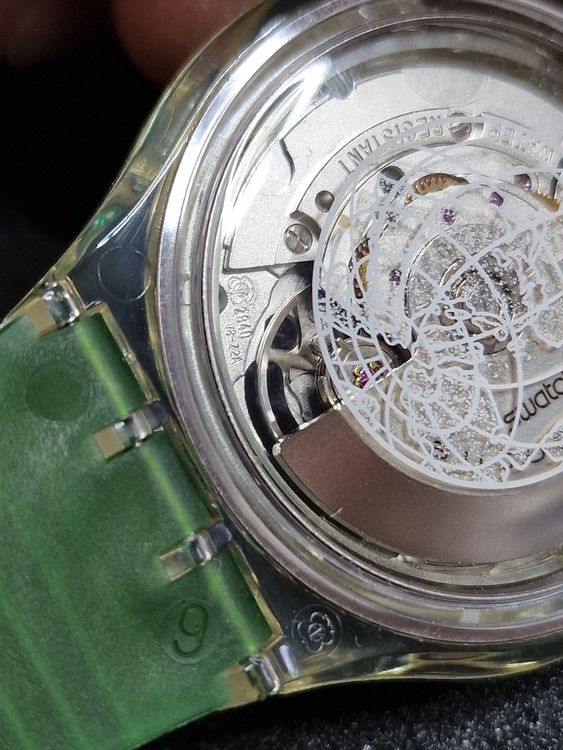 1992 Swatch AUTOMATIC SAK102 (Time To Move)Earth Summit 37mm (Neuf avec ...