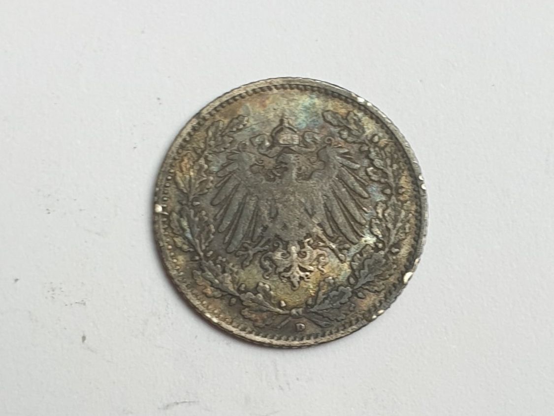 🇩🇪 1/2 Mark 1906 D *** Silver 2.78g .900 (Gebraucht) in Chavannes ...