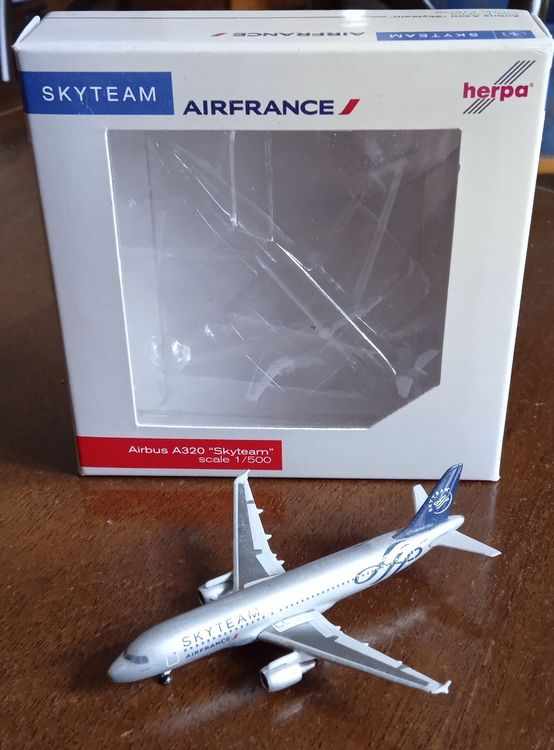 Flugzeugmodell Herpa 1:500 A320 Air France "Skyteam" | Kaufen auf Ricardo