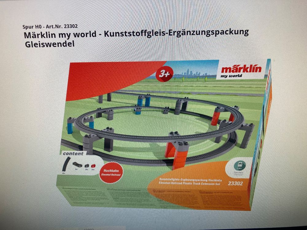 Märklin my world Ergänzungspackung 23302 zur Hochbahn (Neu (gemäss ...