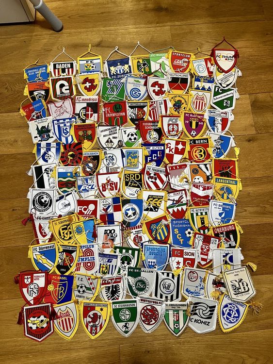 Grosse Sammlung von Fussball Club Wimpel aus der Schweiz (Gebraucht) in ...