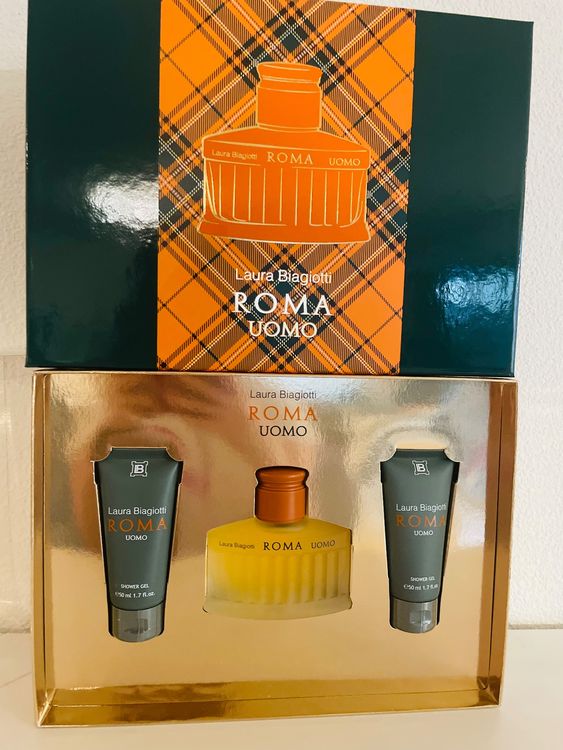 Laura Biagiotti Roma Uomo Geschenkset EdT 75ml+ 2x Showergel | Kaufen ...