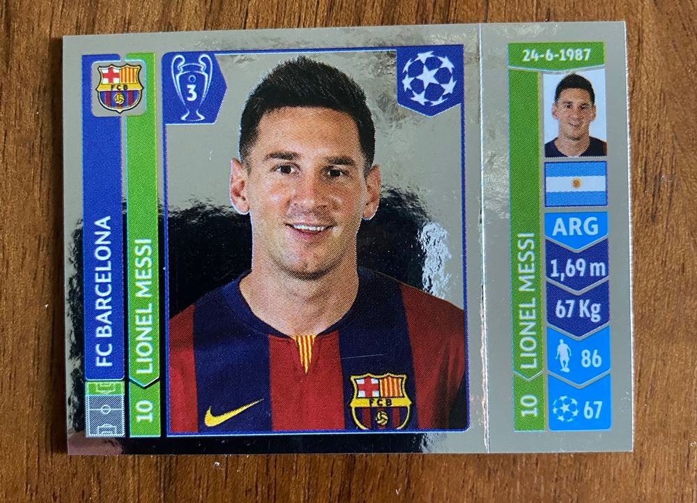 Lionel Messi Panini Sticker UEFA Champions League 2014-2015 (Gebraucht ...