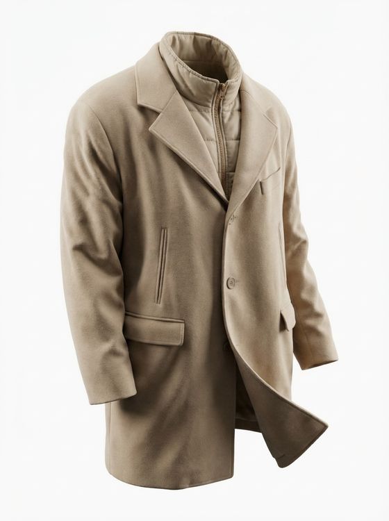 Della Valentina Sartoriale manteau 3-en-1 coton beige (D'occasion) à ...