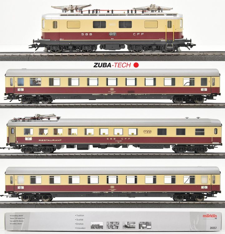 Märklin 26557 TEE-Schnellzug Bavaria 4-tlg SBB H0 Digital OV | Kaufen ...