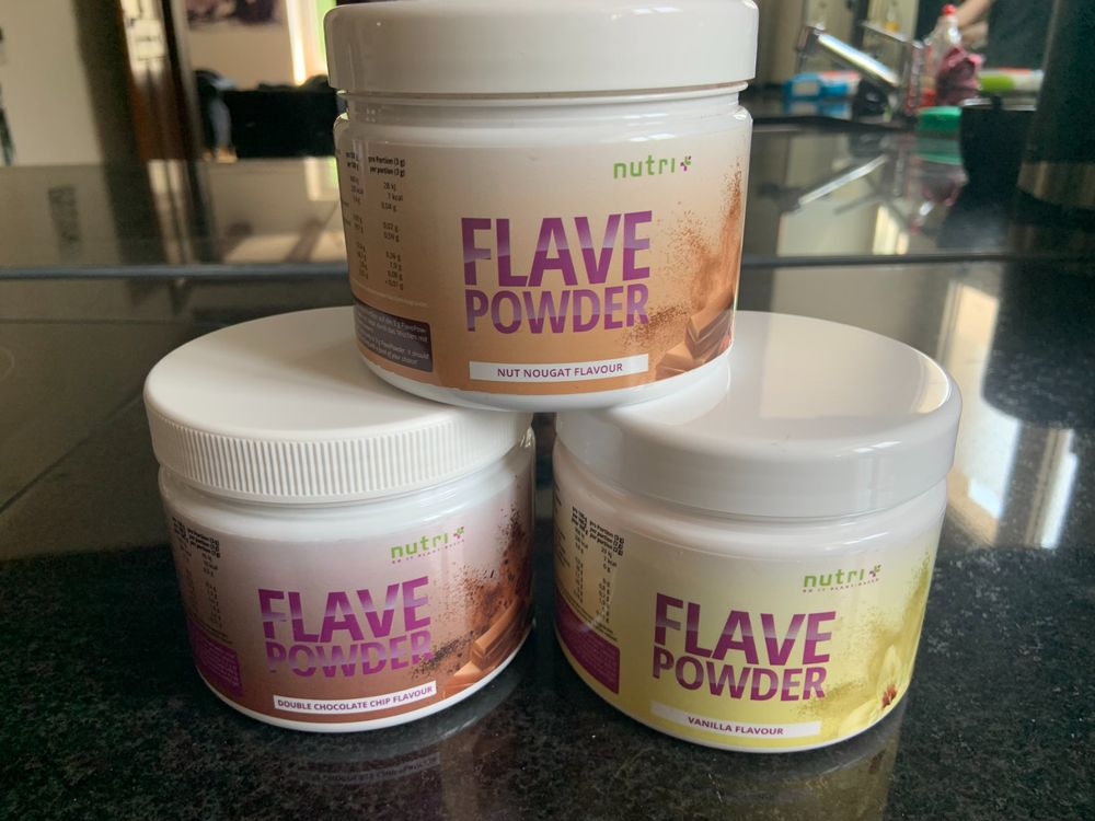 Fitness Gesund Flave Powder Vegan Nutri+ 3 Dosen / Geschmack (Gebraucht ...