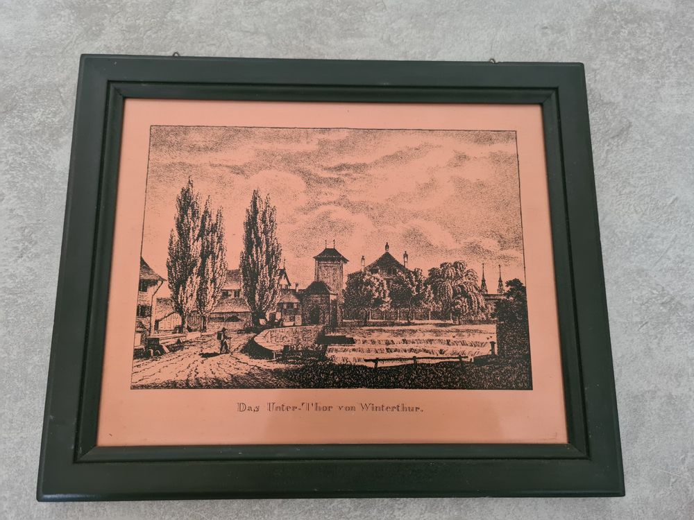 Antiker Kupferstich Untertor Winterthur | Kaufen auf Ricardo
