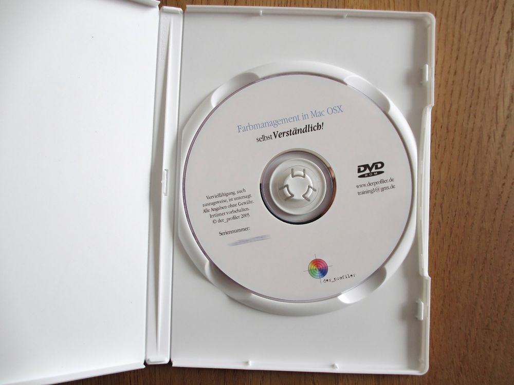 Farbmanagement, OSX Lern-DVD, hier im Beispiel mit OSX 10.3 (Gebraucht ...