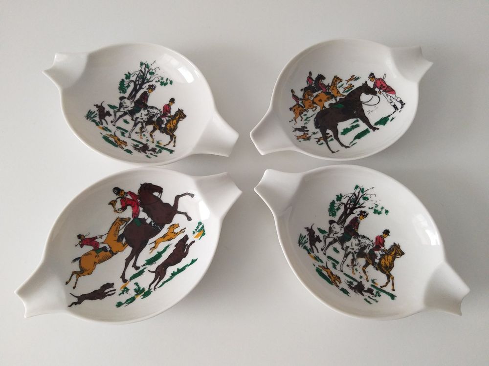 HELMUT KRÜGER 4 x petites assiettes ou cendriers (1954-1971) (Gebraucht ...