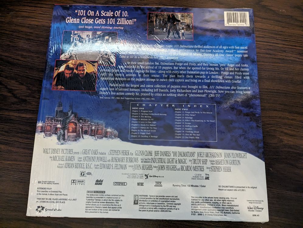 Laserdisc 101 Dalmatians THX | Kaufen auf Ricardo
