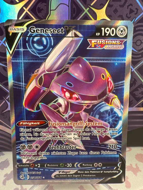 Pokemon Genesect V Full Art Fusions Angriff (Neu (gemäss Beschreibung ...