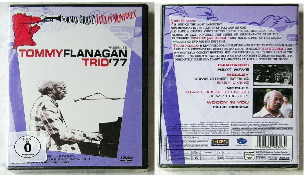 Tommy Flanagan Trio Montreux Jazz DVD (Gebraucht) in Genève für CHF 6.9 ...