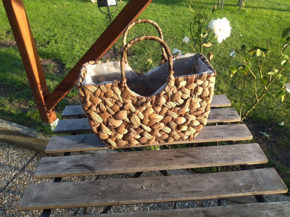 Herbstdeko, Blumenkorb, Pflanzenkorb zum Dekorieren (Gebraucht) in ...