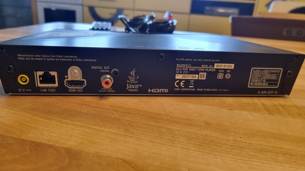 Sony BDP-S1200 - Blu-ray DVD Player mit SmartTV Features | Kaufen auf ...