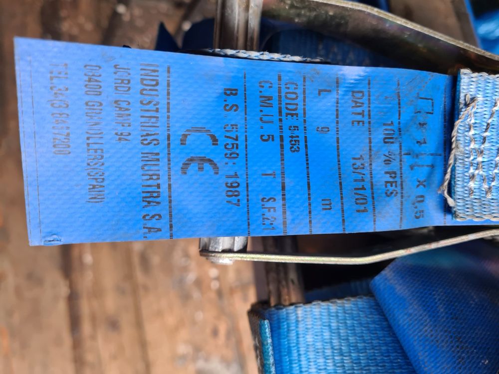 3 Spannset / Gurte mit Chassishaken zustand wie Bilder | Kaufen auf Ricardo