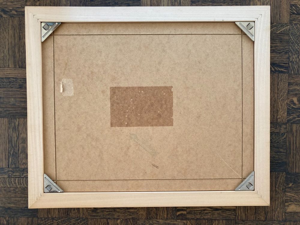 GEMÄLDE AQUARELL LANDSCHAFT SEE NICHT SIGNIERT GERAHMT | Kaufen auf Ricardo