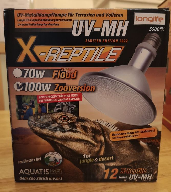UV-MH-Metalldampflampe für Terrarien und Volieren 100W (Neu und originalverpackt) in Zug für CHF ...