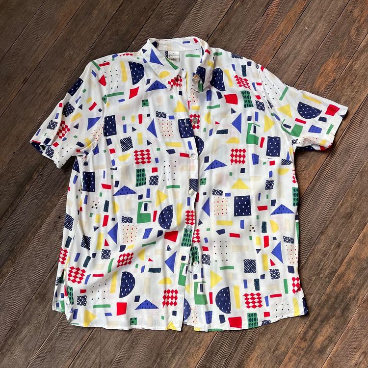 Vintage Crazy Pattern Shirt - XXL | Kaufen auf Ricardo
