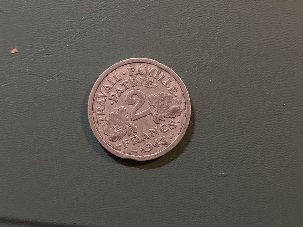 Pièce rare de 2 Francs 1943 - France, collectionneur (D'occasion) à Rue ...