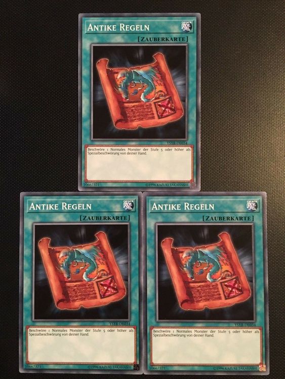 YUGIOH!! 3x Antike Regeln LDK2-DEK27 (Neu und originalverpackt) in Chur für CHF 6 – mit ...