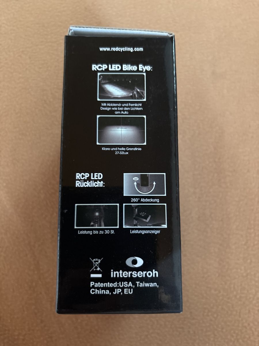Neues Red Cycling Products RCP LED Bike Eye Light Set (Neu und ...