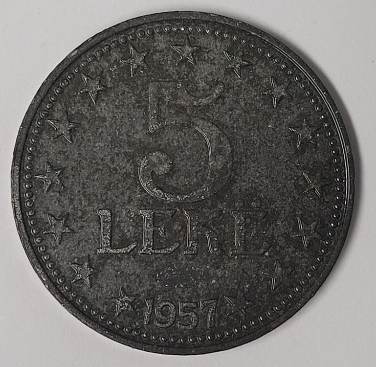5 LEKE / ALBANIEN 1957 (Gebraucht) in Mumpf für CHF 1 – mit Lieferung ...