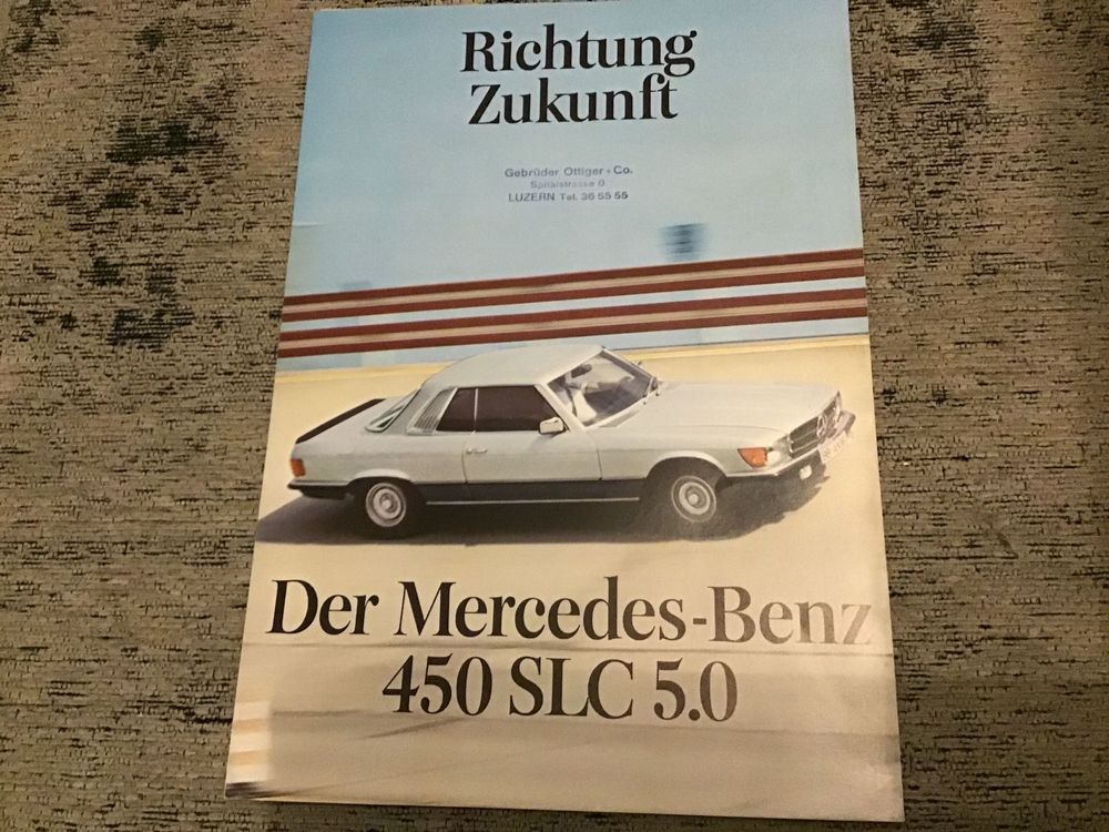 Mercedes- Benz 450 SLC 5.0 Faltprospekt | Kaufen auf Ricardo