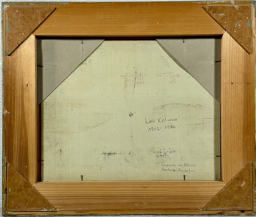 Leo Kalmus (1903- 1986) Sägewerke in Relstal Gemälde | Acheter sur Ricardo