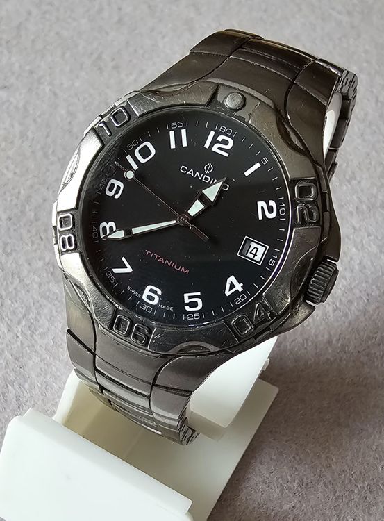 CANDINO Titanium Sapphire Swiss Made Elegante Herrenuhr 41mm (Gebraucht ...