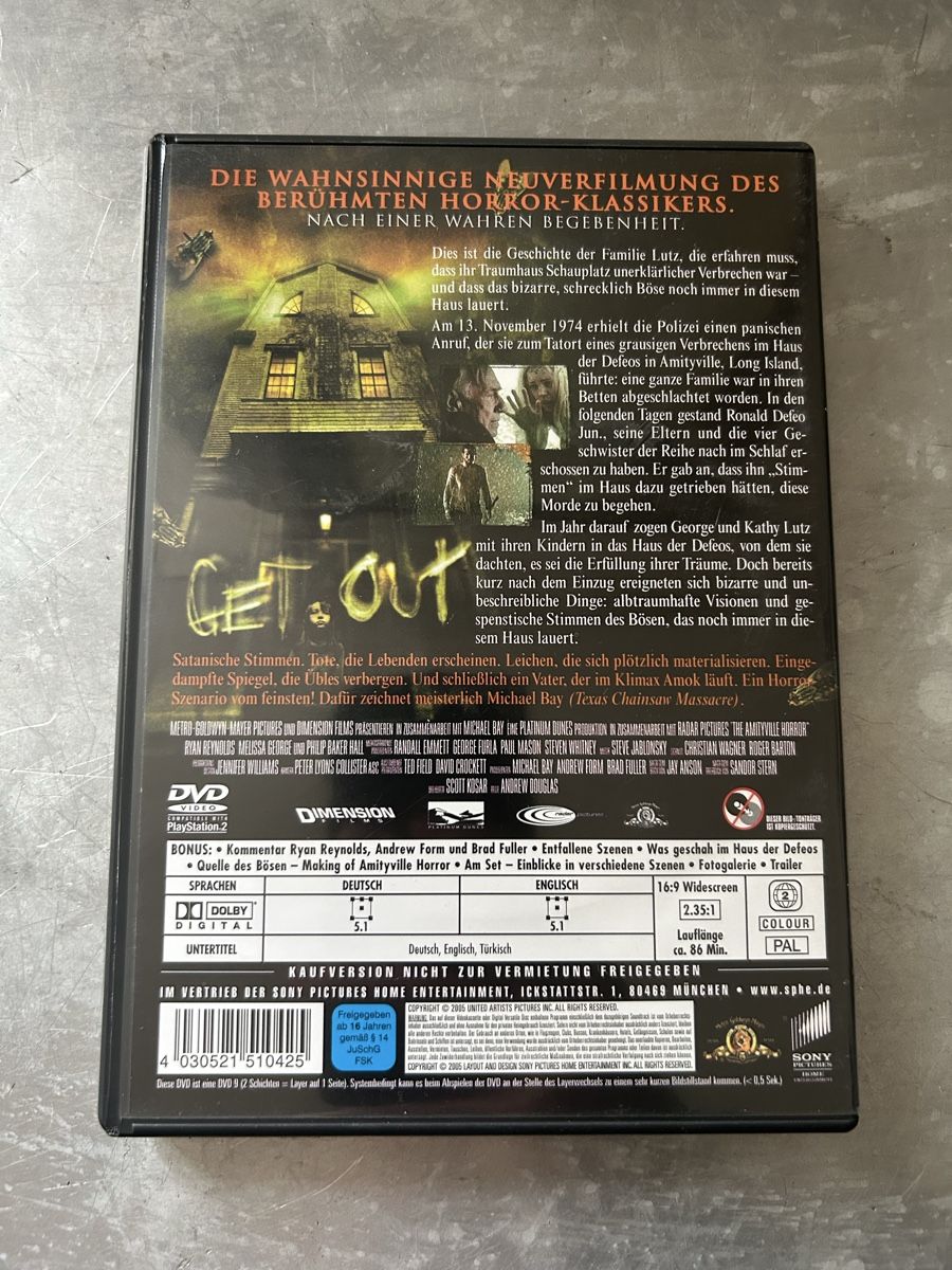 The Amityville Horror - DVD - Horror, Ryan Reynolds [2005] (Gebraucht ...