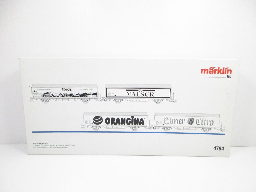 Märklin H0 4784 SBB Güterwagen-Set MINERALWASSER (Neu und ...