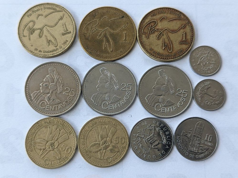 Guatemala set circulating coins (Gebraucht) in Porrentruy für CHF 1.7 ...