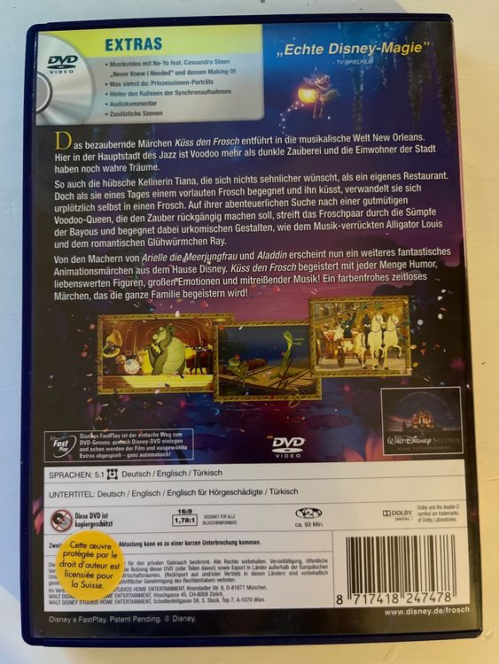 Disney DVD | Küss den Frosch (2009) (Neu (gemäss Beschreibung)) in ...