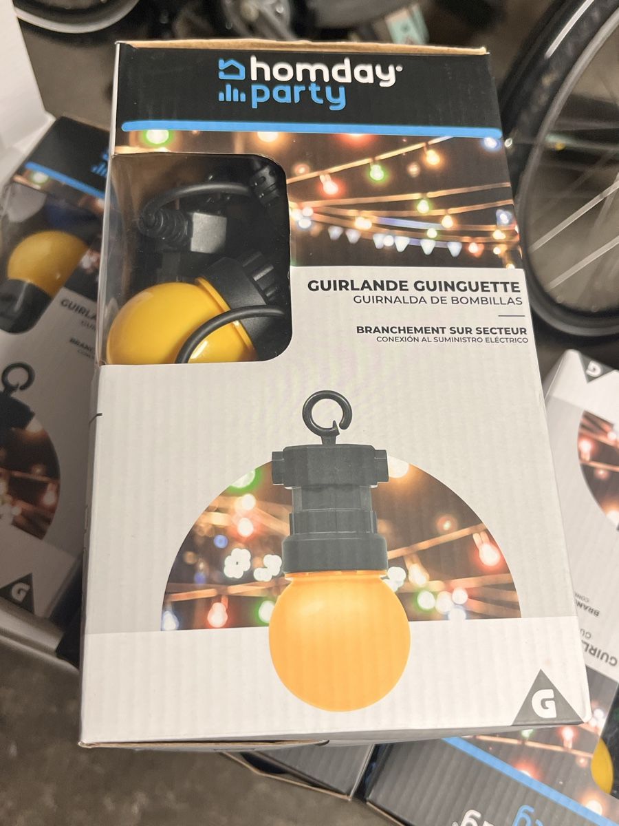 Guirlande Guinguette 50 LED Homday Party, Neuve! 6 mètres (Neu und ...