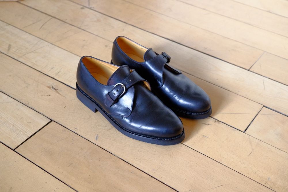 Paraboot Monk Strap Schuh Schwarz 42 | Kaufen auf Ricardo